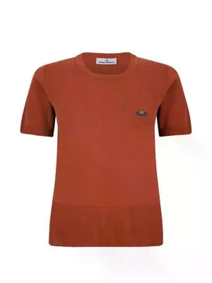 VIVIENNE WESTWOOD Orb Crew-neck T-shirt - Orange
