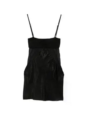 Rick Owens Ruched Strap Top - Black