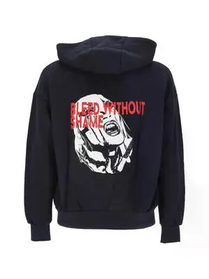 JAWS Printed Zip Up Hoodie