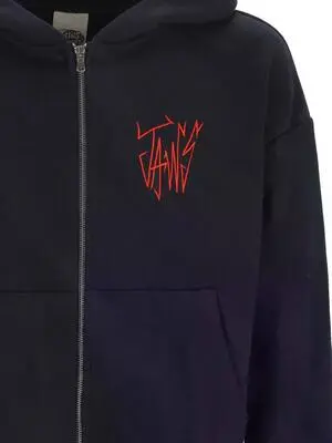 JAWS Printed Zip Up Hoodie