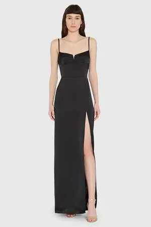 Amanda Uprichard Lyra Maxi Dress - Black
