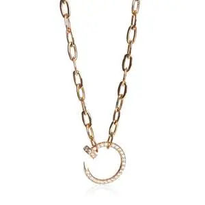 Cartier Rose Gold Diamond Juste Un Clou Necklace - Rose_gold