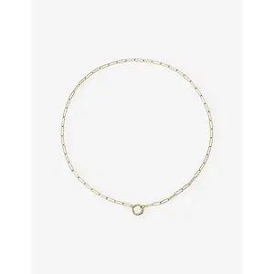 Monica Vinader Alta Textured Vermeil Chain Necklace - Gold