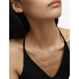 Monica Vinader Oval Link Charm Necklace