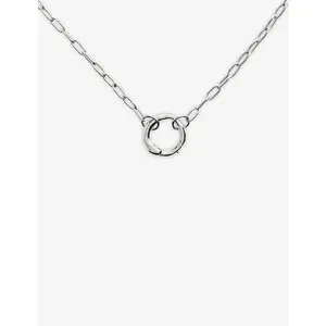 Monica Vinader Oval Link Charm Necklace