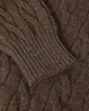 Johnstons Of Elgin Calder Cable Cashmere Jumper - Grey