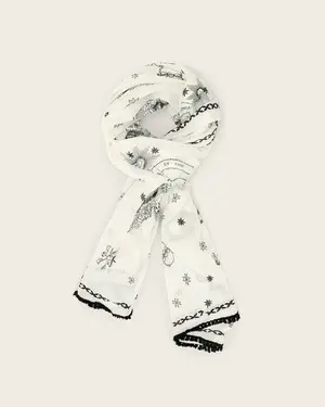 ALLSAINTS Terra Oblong Scarf - Gypsum White