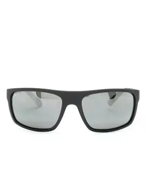 Maui Jim Byron Bay Rectangle-frame Sunglasses - Black