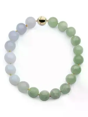 LUMINOUS 27 Bolas Duo Aventurine Necklace - Gold
