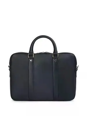 DOUCAL'S Top-handle Leather Briefcase
