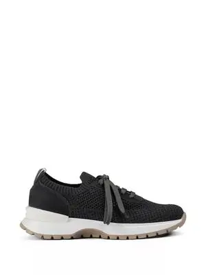 DOUCAL'S Technical Suede Sneakers - Black