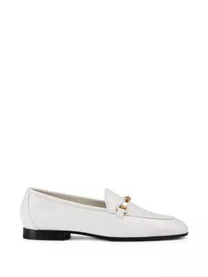 DOUCAL'S Horsebit Leather Loafers - White