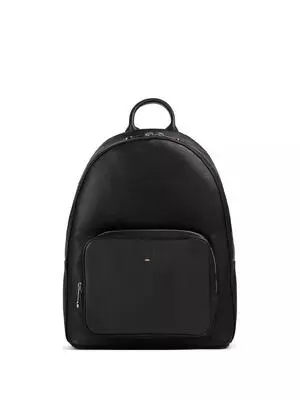 DOUCAL'S Leather Backpack - Black
