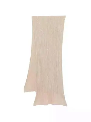 GENTRYPORTOFINO Ribbed Scarf - Neutrals