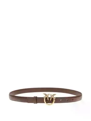 Pinko Love Berry Leather Belt - Brown