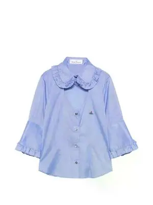 VIVIENNE WESTWOOD Ruffled Cutout Shirt - Blue