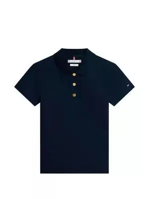 Tommy Hilfiger Button-up Polo Top - Blue
