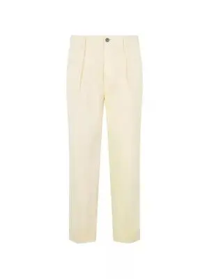 SLOWEAR Pleated Trousers With Cuffed Hem