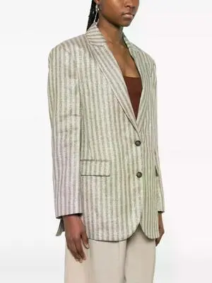 Brunello Cucinelli Striped Pocket Blazer