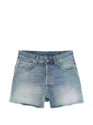 DONDUP Frayed Denim Shorts - Blue