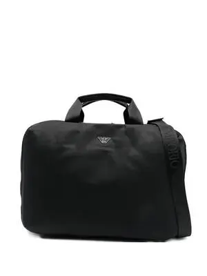 Emporio Armani Logo-plaque Luggage - Black