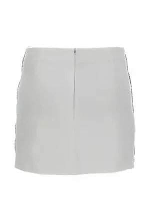 DES_PHEMMES Crystal-embellished Mini Skirt - White