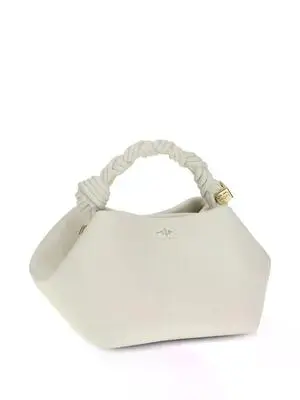 GANNI Small Grained Tote Bag - White
