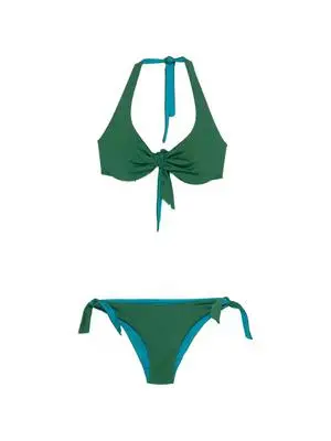 FISICO Tie-detail Bikini - Green