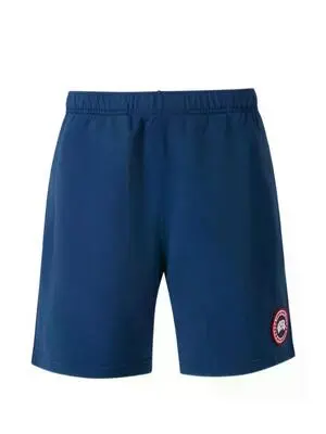 Canada Goose Elasticated-waistband Logo Shorts - Blue