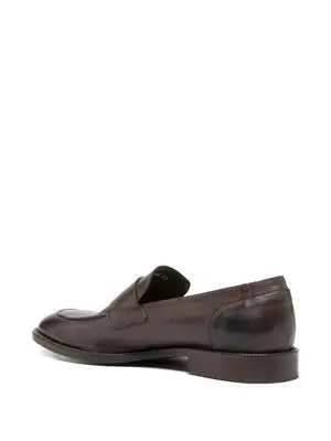 FRANCO FEDELE Penny Leather Loafers - Brown