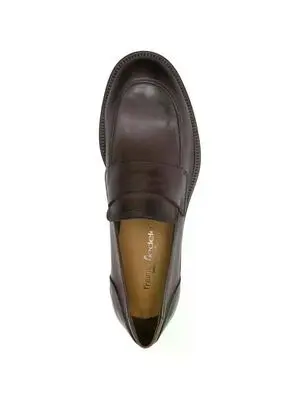 FRANCO FEDELE Penny Leather Loafers - Brown