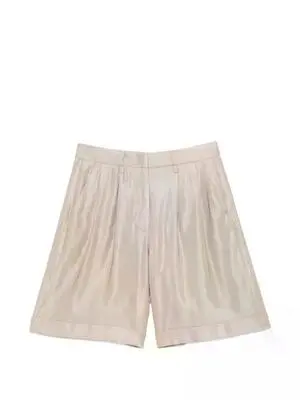 Peserico Cuffed-hem Pleated Shorts
