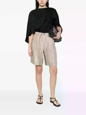 Peserico Cuffed-hem Pleated Shorts