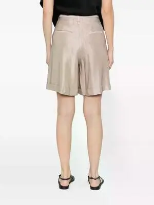 Peserico Cuffed-hem Pleated Shorts