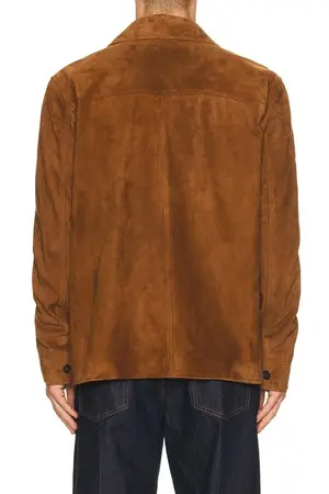 Saint Laurent Cachemire Jacket In Tan