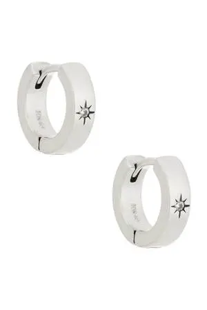 SERGE DENIMES Asteria Earring In Metallic - Silver