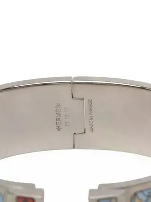 Hermès 2000-2025 Wide Enamel Cosmographia Universalis Clic Clac H Bracelet Pm - Blue