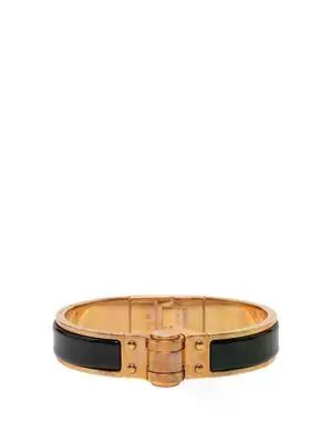 Hermès 20th Century Enamel Charniere Bracelet - Black