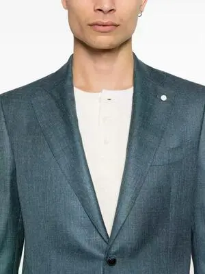LUIGI BIANCHI Buttoned Single-breasted Blazer