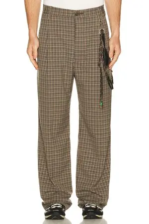 SONG FOR THE MUTE Loose Pleated Pant - Brown