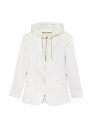 Eleventy Hooded Blazer - Neutrals