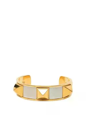 Hermès 20th Century Plated Medor Stud Bracelet Costume Bracelet - Gold