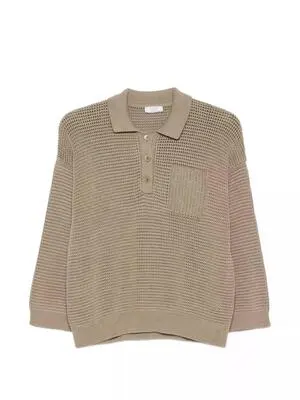 Peserico Buttoned Polo Shirt - Neutrals