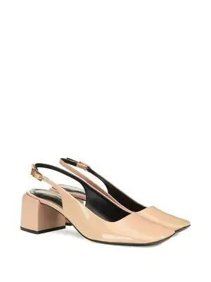 SERGIO ROSSI Convex Square-toe Pumps