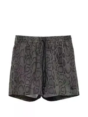 Carhartt Work In Progress Slater Snake-print Shorts - Grey