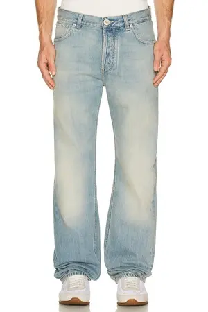 Alexander McQueen Francis Jean In Blue - Blue Washed