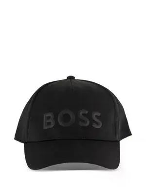 Hugo Boss Embossed-logo Baseball Cap - Black