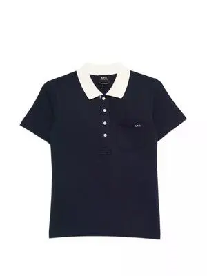 A.p.c. Pocket Collared Polo Shirt - Blue
