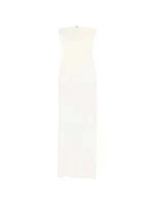 ENTIRE STUDIOS Strapless Midi Dress - Neutrals