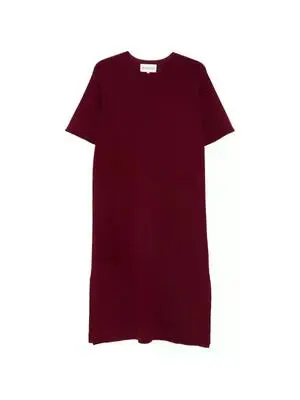 Eric Bompard Round-neck Midi Dress - Red